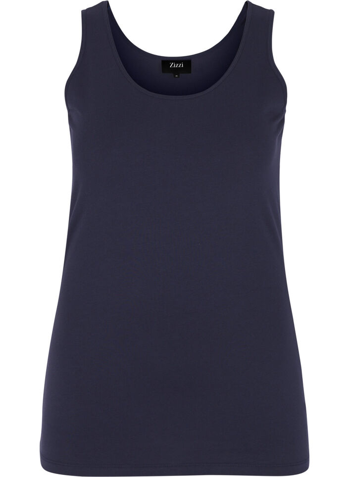 Basic top - Blue - Sz. 40-64 - Zizzifashion