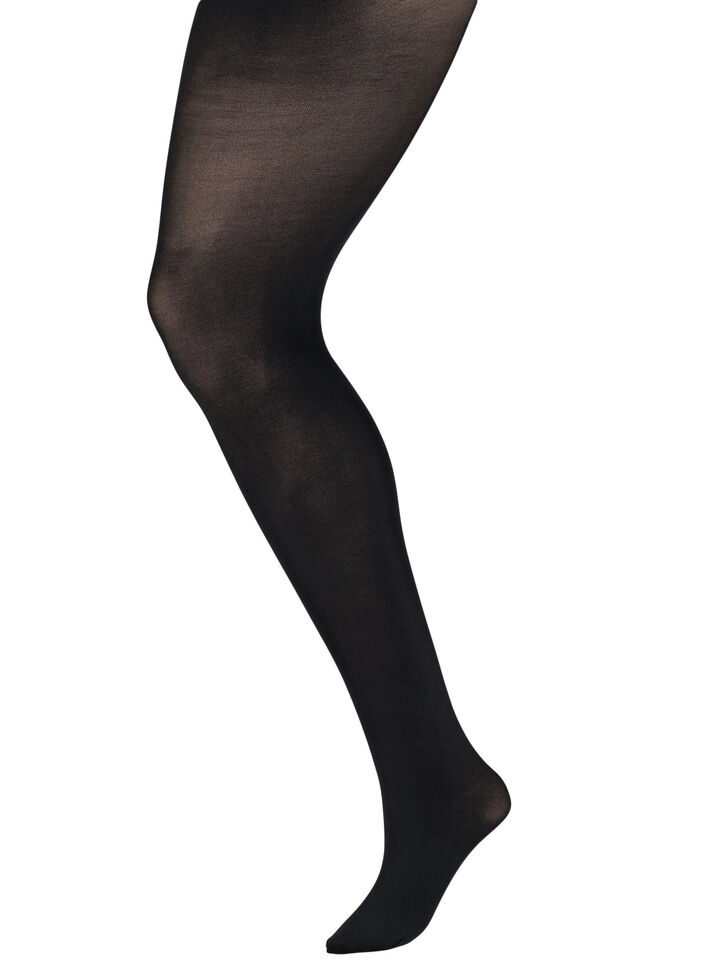 100 denier tights - Black - Zizzifashion