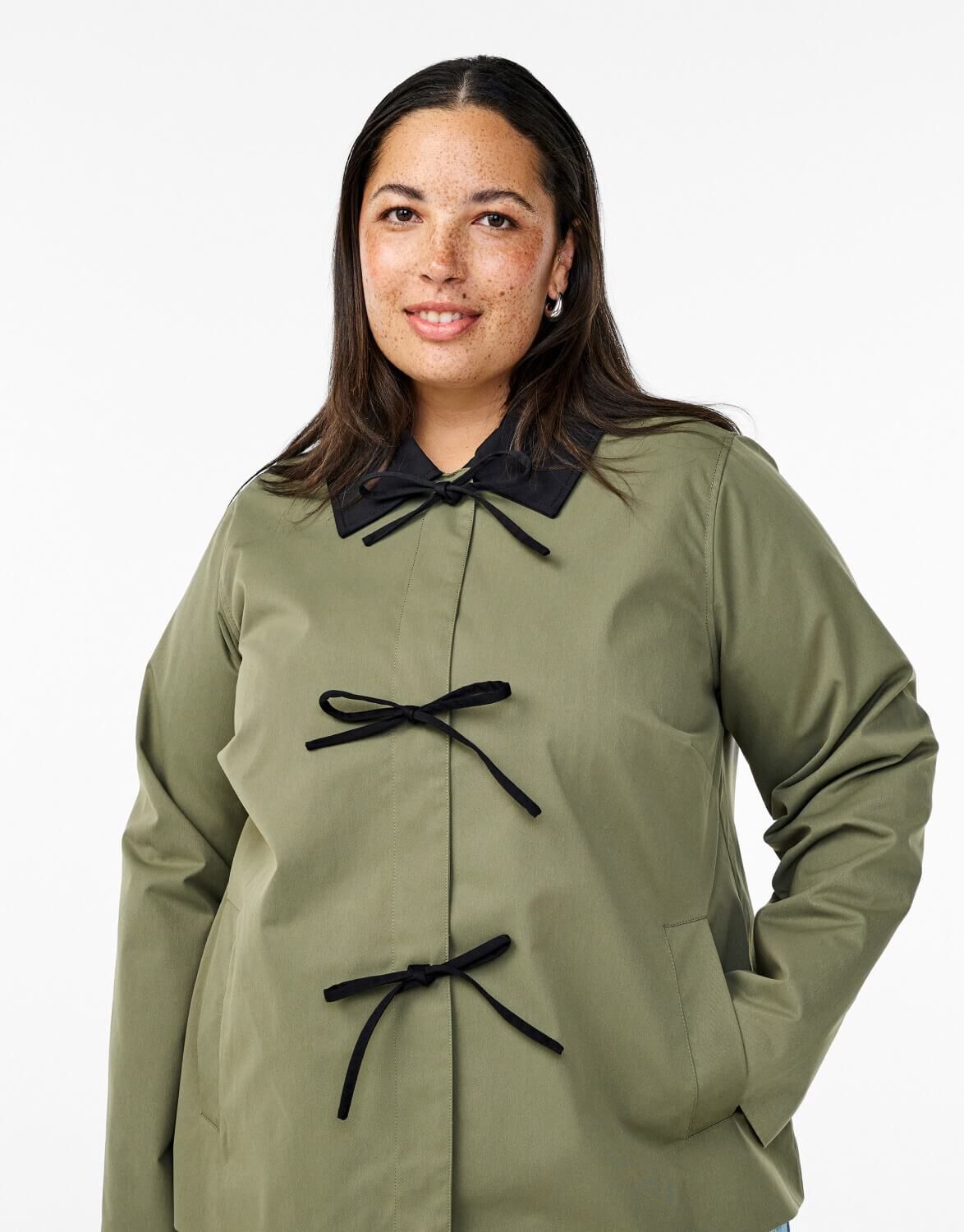 Women's Plus size Black Jackets (40-64) - Zizzifashion